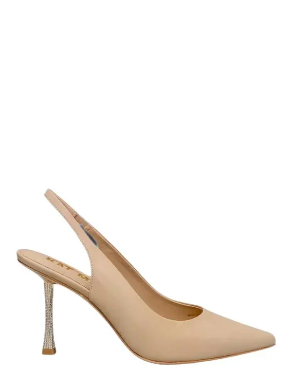 KAT MACONIE Crystal-embellished Slingback Pumps - Neutrals