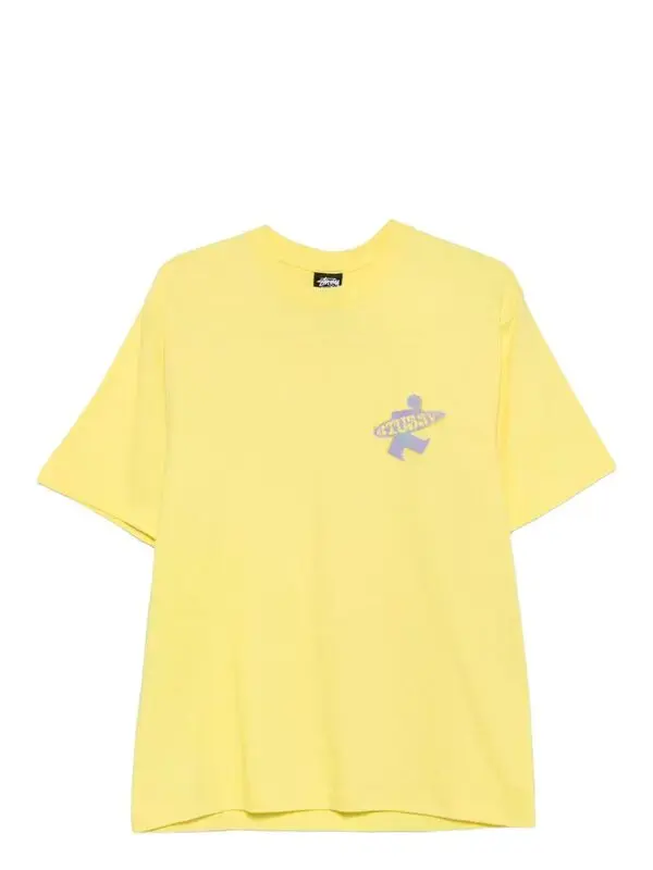 StÜssy Dot Surf Graphic-print T-shirt - Yellow
