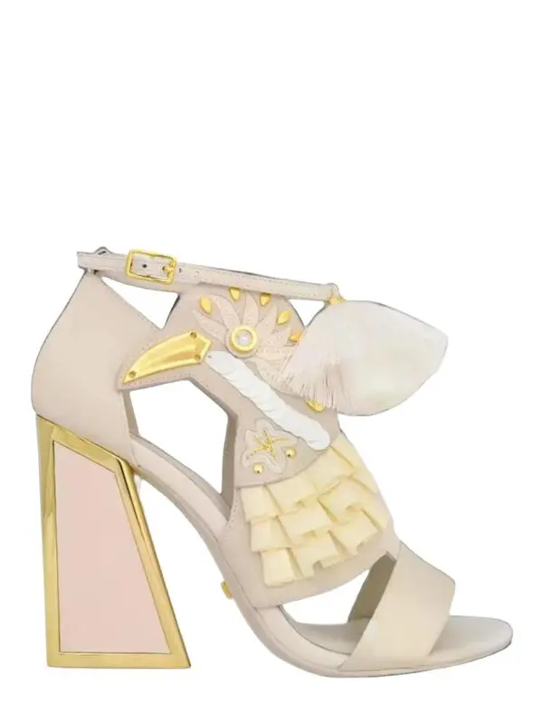 KAT MACONIE Aya Bird-embellishment Sandals - Pink