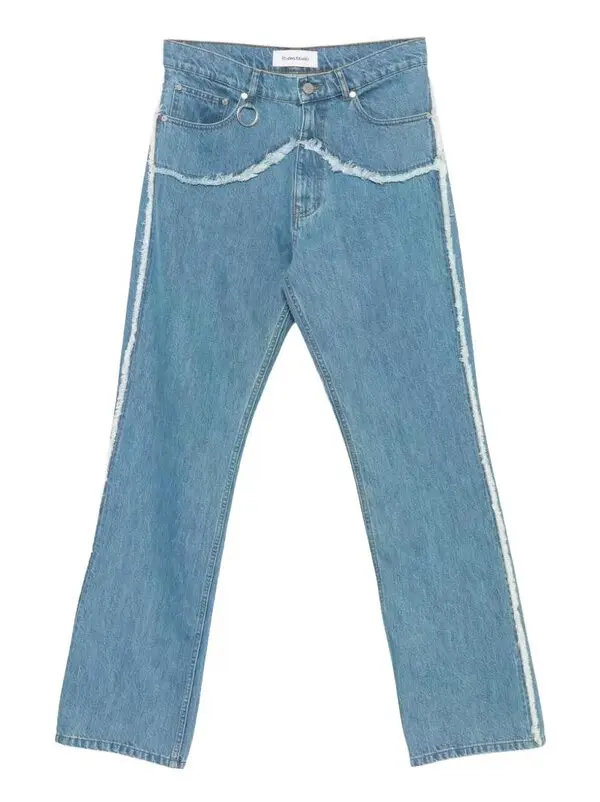 Études Studio Frayed Bootcut Jeans - Blue