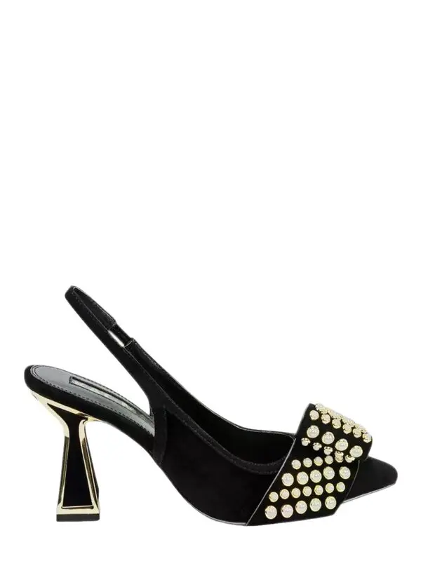 KAT MACONIE Jen Embellished Slingback Pumps - Black