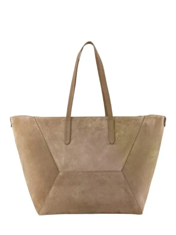 Brunello Cucinelli Suede Tote Bag - Neutrals