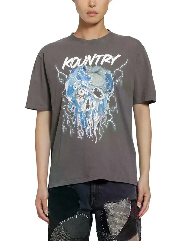 Kapital Kountry Graphic-print T-shirt - Grey