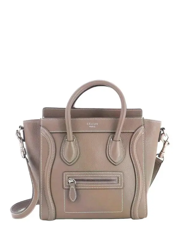 Celine Luggage Nano Crossbody Bag - Grey