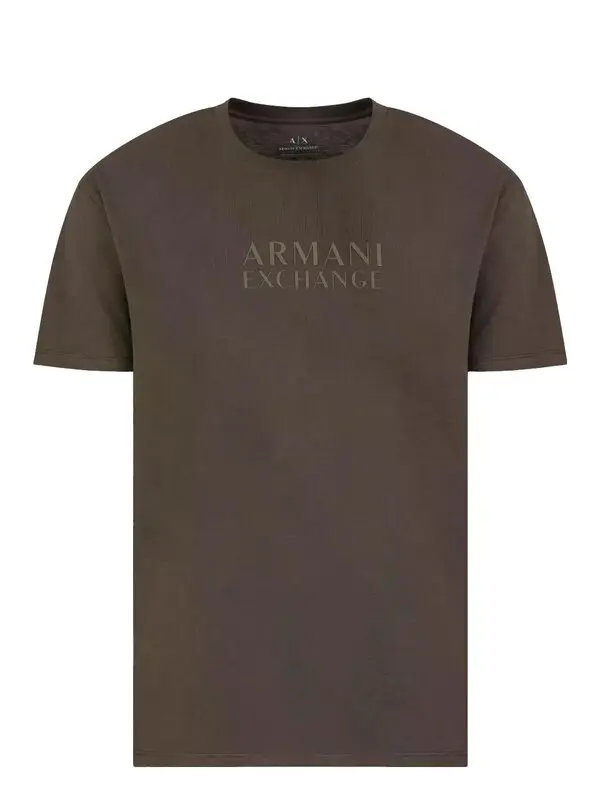 Armani Exchange Logo-print T-shirt - Brown