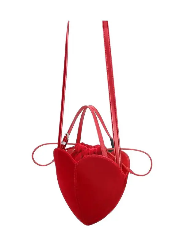 ROTATE BY BIRGER CHRISTENSEN The Heart Bag Velvet - Red