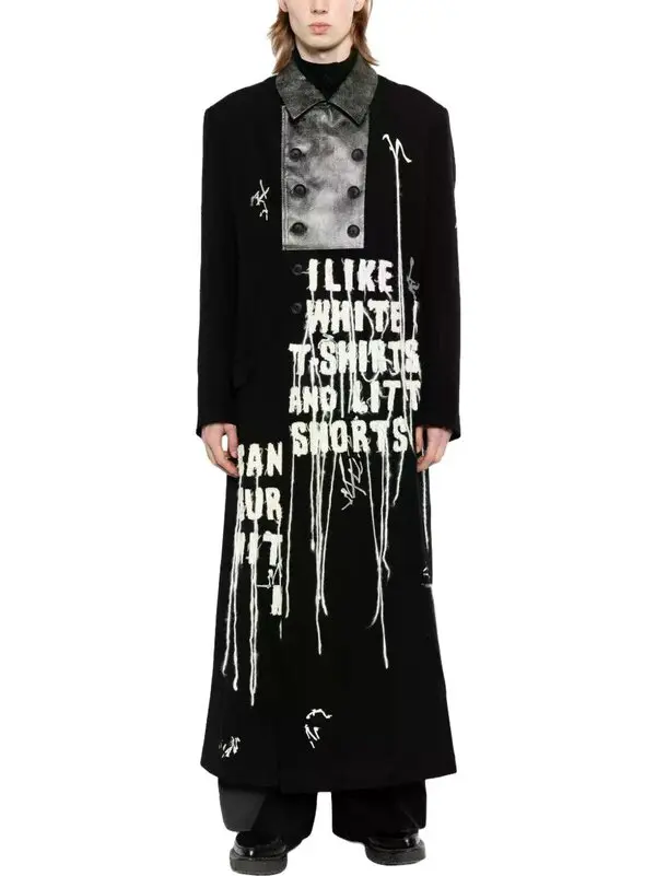 Yohji Yamamoto Switch W Coat - Black