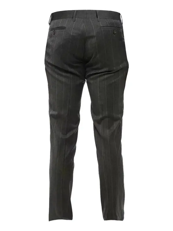 Corneliani Pinstripe Tailored Trousers - Grey