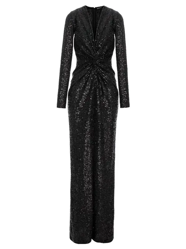 ROSERRY Rosstrawberry Sequin-embellished Maxi Dress - Black
