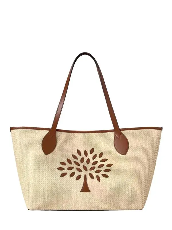 Mulberry Woven Tote Bag - Neutrals