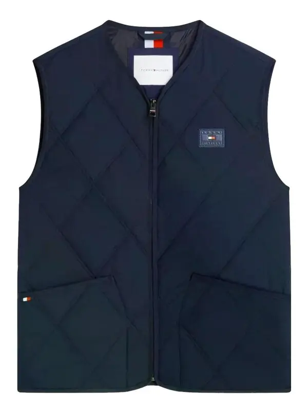 Tommy Hilfiger Diamond-quilted Gilet - Blue