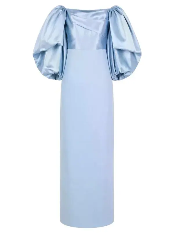 Solace London Floris Maxi Dress - Blue
