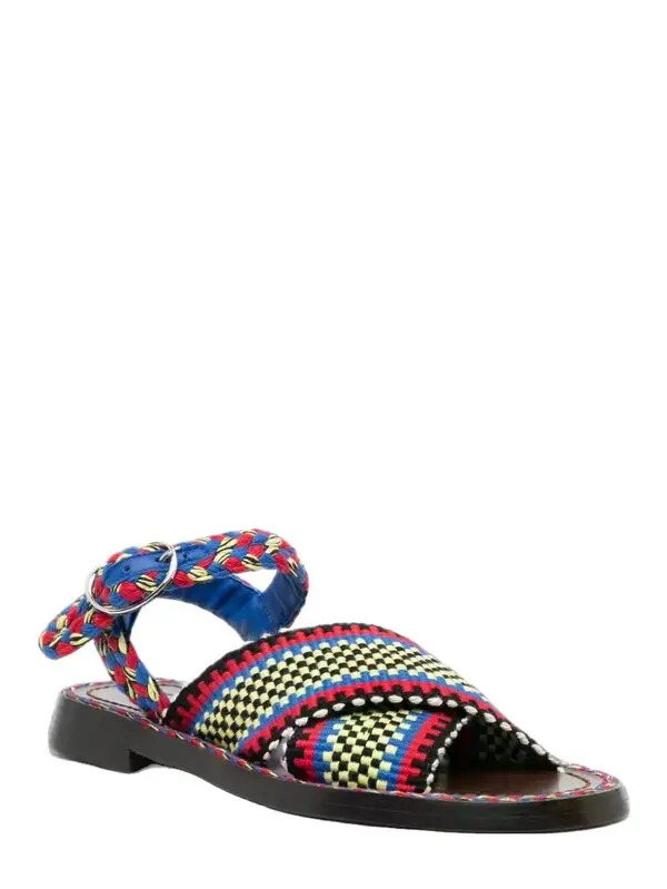 AMAMBAIH Aurora Woven Sandals - Blue