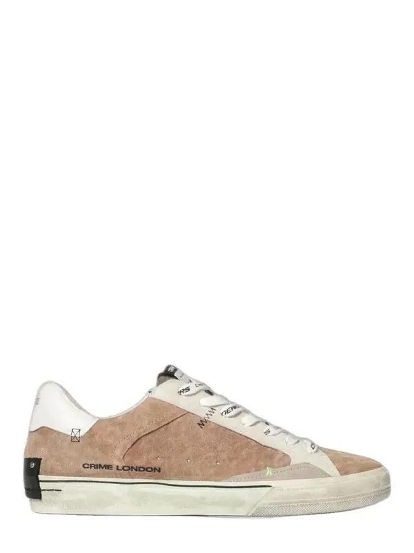 CRIME LONDON Deconstructed Suede Sneakers - Brown
