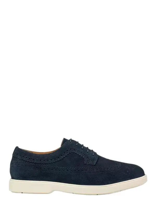Geox Spherica Ec17 Brogue-detailing Oxford Shoes - Blue