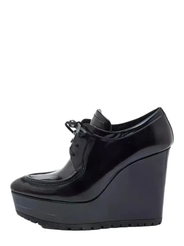 Prada Heeled Derby Shoes - Black