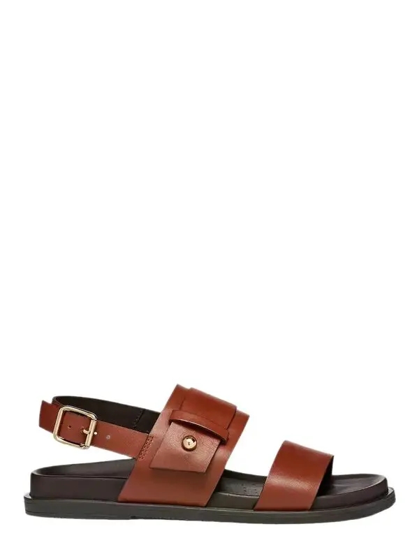 Geox Adelash Double Strap Buckle-fastening Sandals - Brown