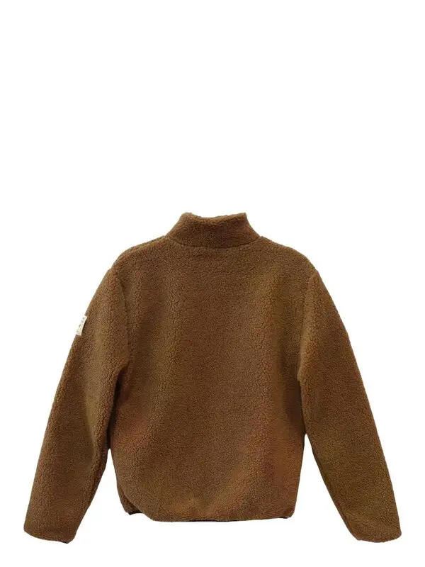 HTC LOS ANGELES Zip-up Teddy Jacket - Brown