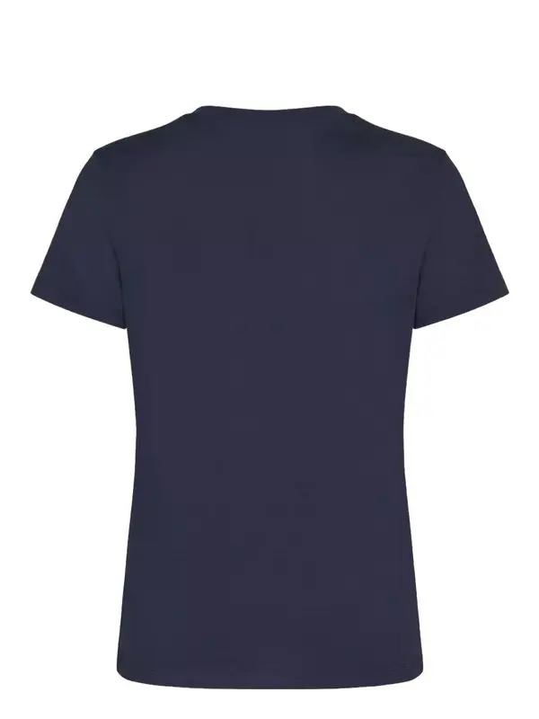 Max Mara Embroidered Pocket T-shirt - Blue