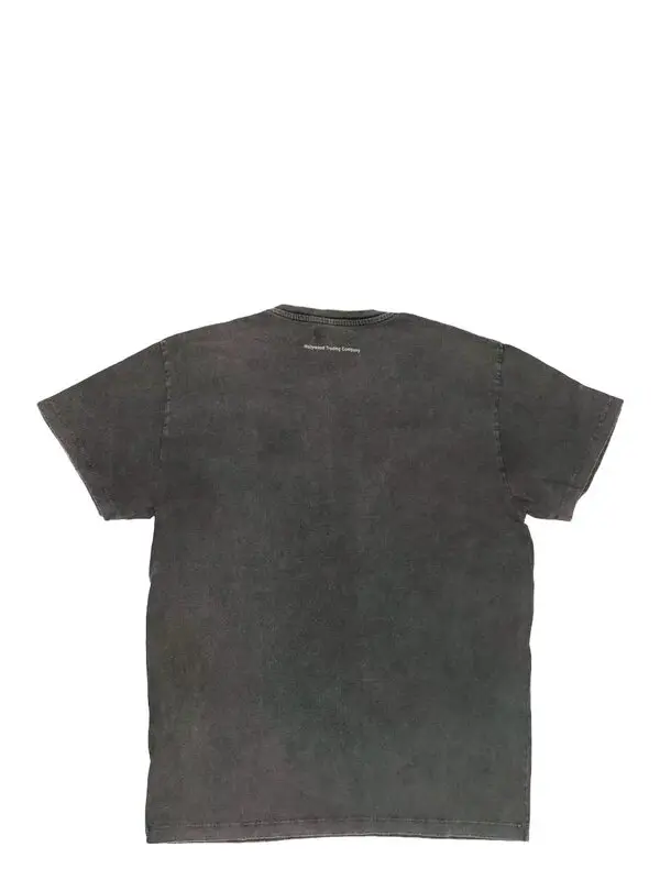 HTC LOS ANGELES Logo-print Distressed T-shirt - Grey