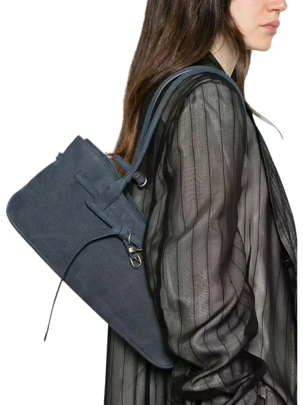 MARGESHERWOOD Belted Shoulder Bag - Blue
