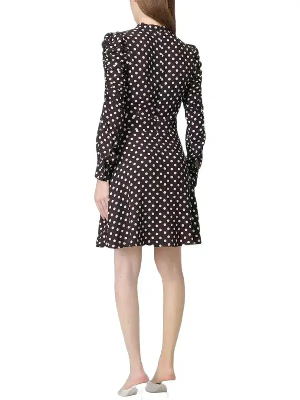MAR DE MARGARITAS Polka Dot Print Maxi Dress - Brown