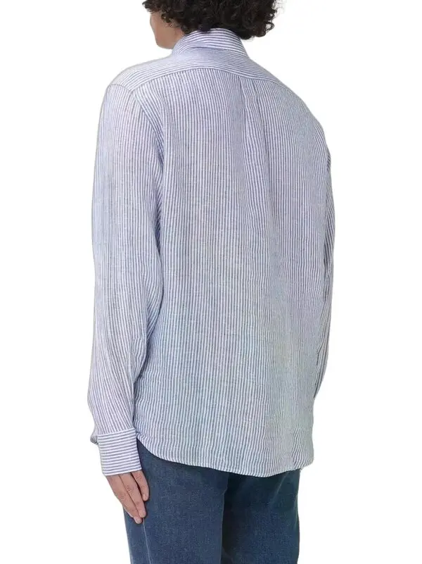 B.D.BAGGIES Striped Cotton Shirt - Blue