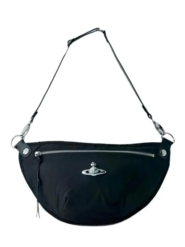VIVIENNE WESTWOOD Orb Plaque Shoulder Bag - Black
