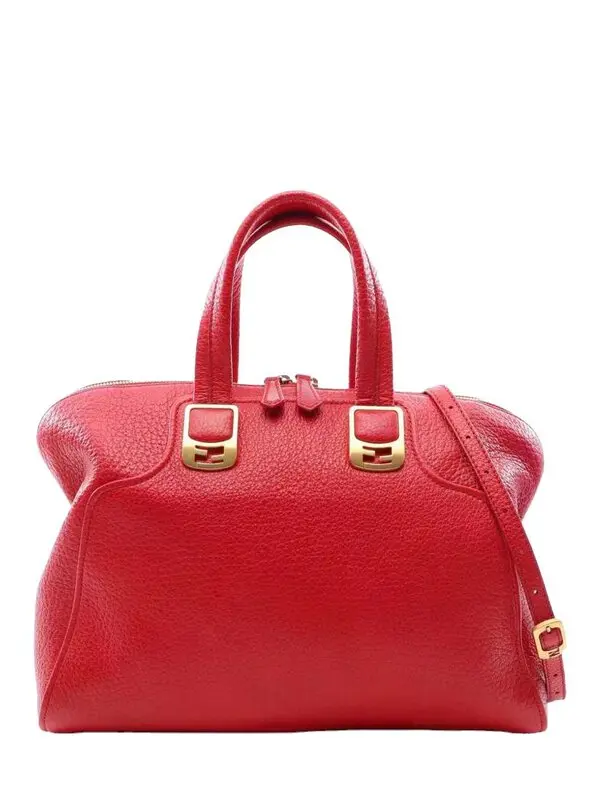 Fendi Leather Satchel - Red