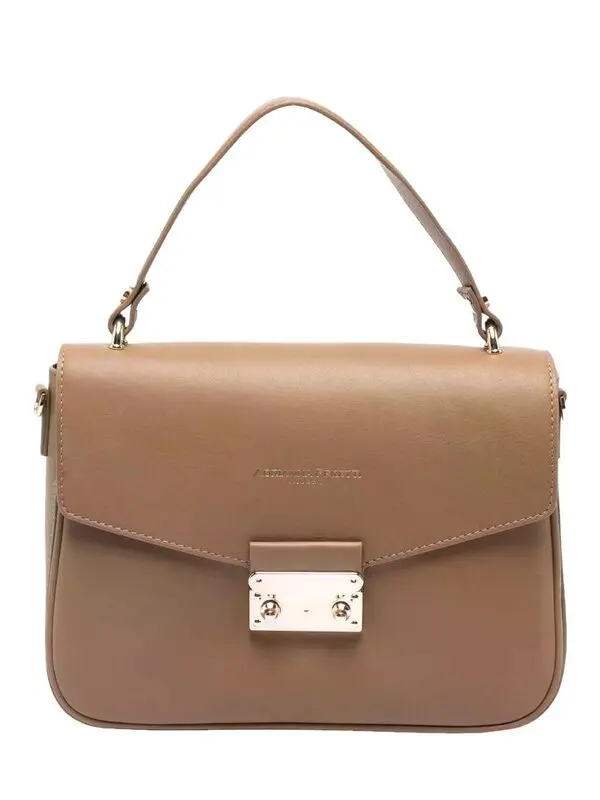 ADRIANNA FERETTI Leather Tote Bag - Neutrals