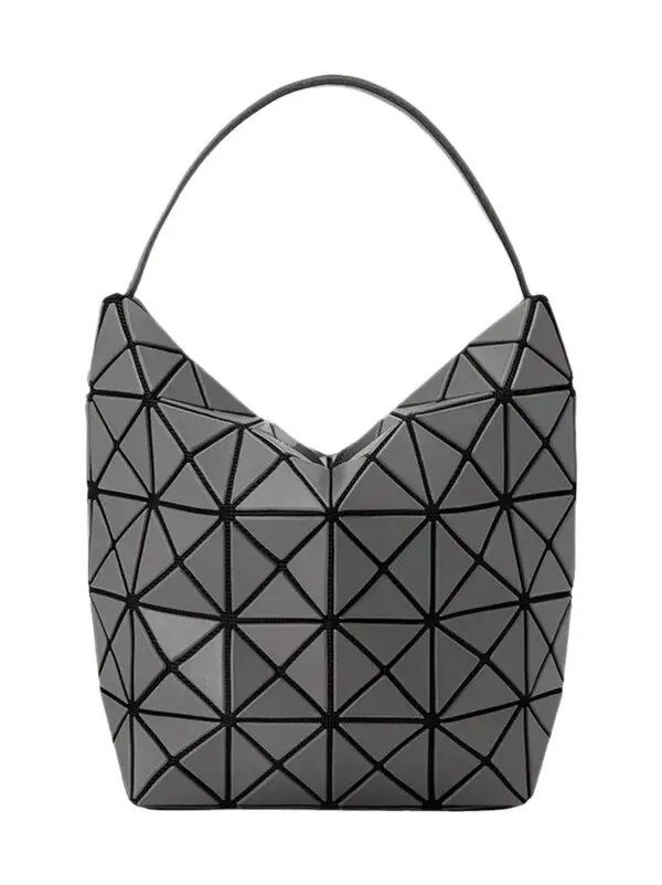 Issey Miyake Geometric-panelled Shoulder Bag - Grey