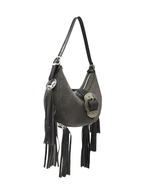 HTC LOS ANGELES Sheryl Fringe-detail Shoulder Bag - Grey