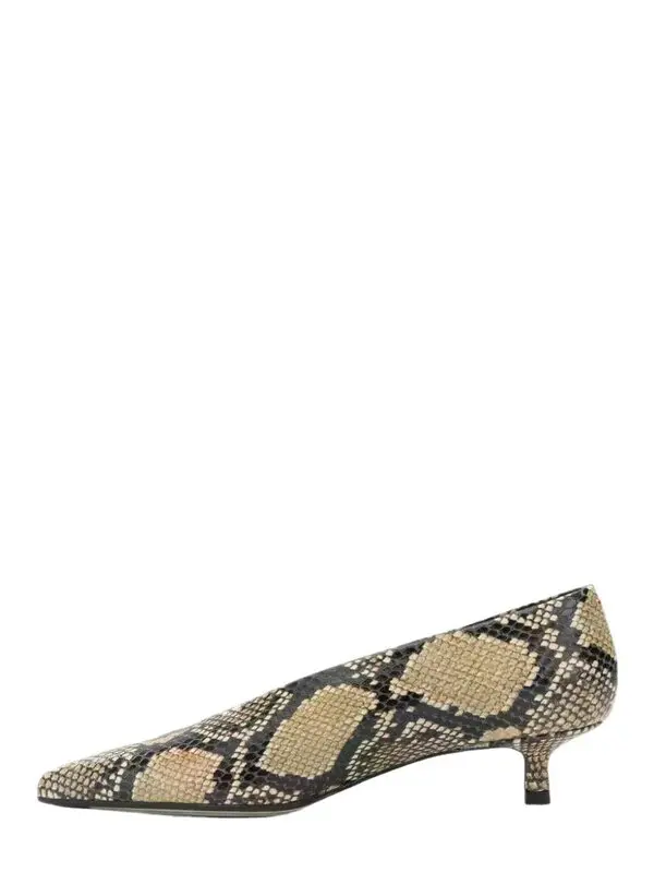 AeydĒ Clara Snake-print Pumps - Neutrals