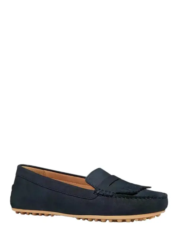 Geox Kalistena Fringe-detail Suede Loafers - Blue