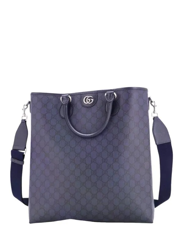 Gucci Ophidia Convertible Gg Coated Canvas Medium Tote Bag - Blue