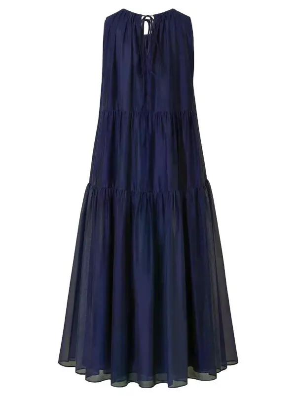 MEIMEIJ Sleeveless Tiered Maxi Dress - Blue