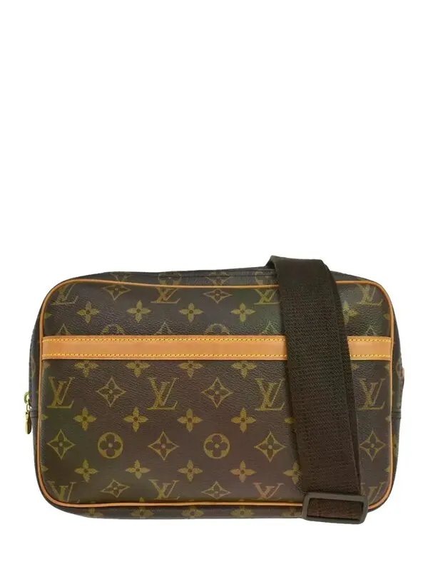 LOUIS VUITTON Monogram Canvas Reporter Pm Shoulder Bag - Brown
