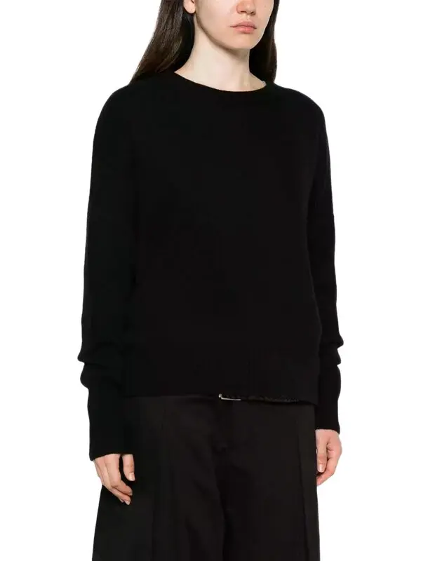 LISA YANG Mila Ribbed-knit Crew-neck Jumper - Black