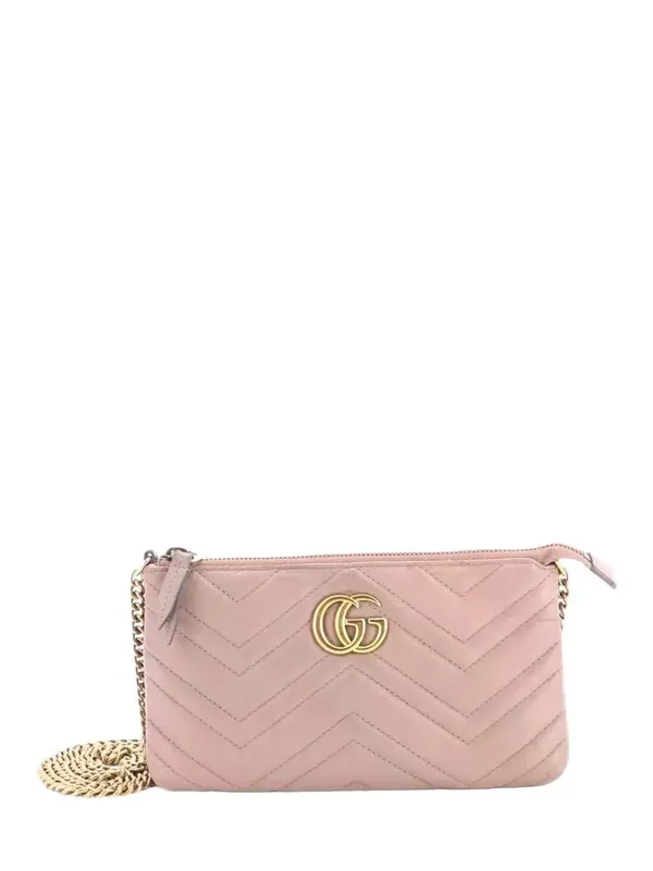 Gucci Matelassé Leather Mini Shoulder Bag - Neutrals