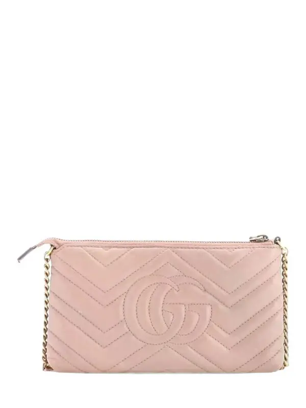 Gucci Matelassé Leather Mini Shoulder Bag - Neutrals