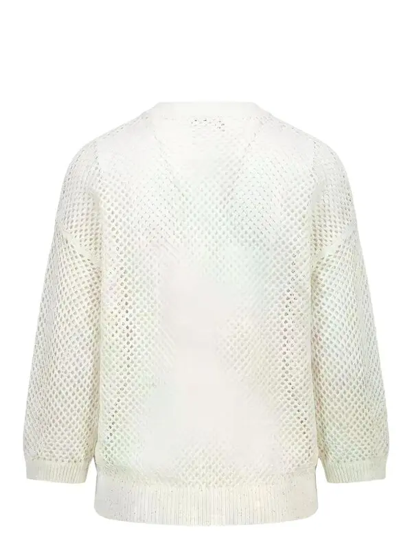 Peserico Mesh-knit Sweater - Neutrals