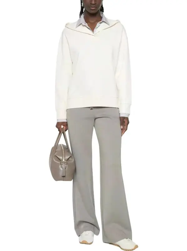 Max Mara Hooded Long-sleeve Hoodie - Neutrals
