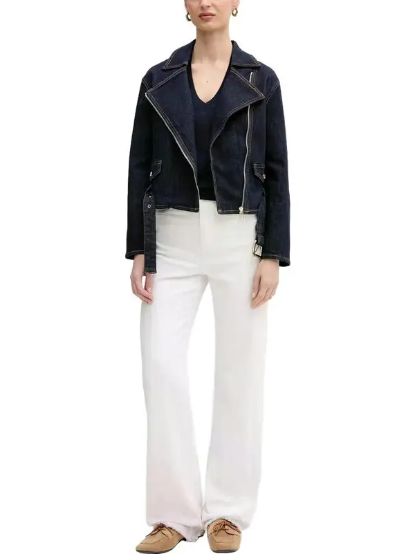 GAUDI Belted Denim Jacket - Blue