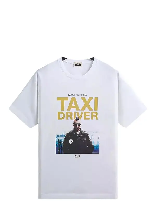 Kith Taxi Driver Dvd Cover Printed T-shirt - White