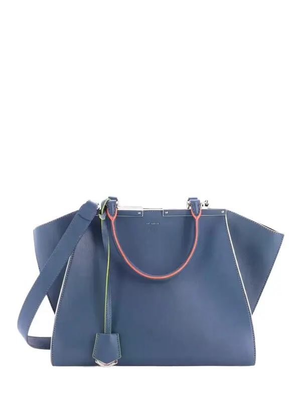 Fendi Leather Satchel - Blue
