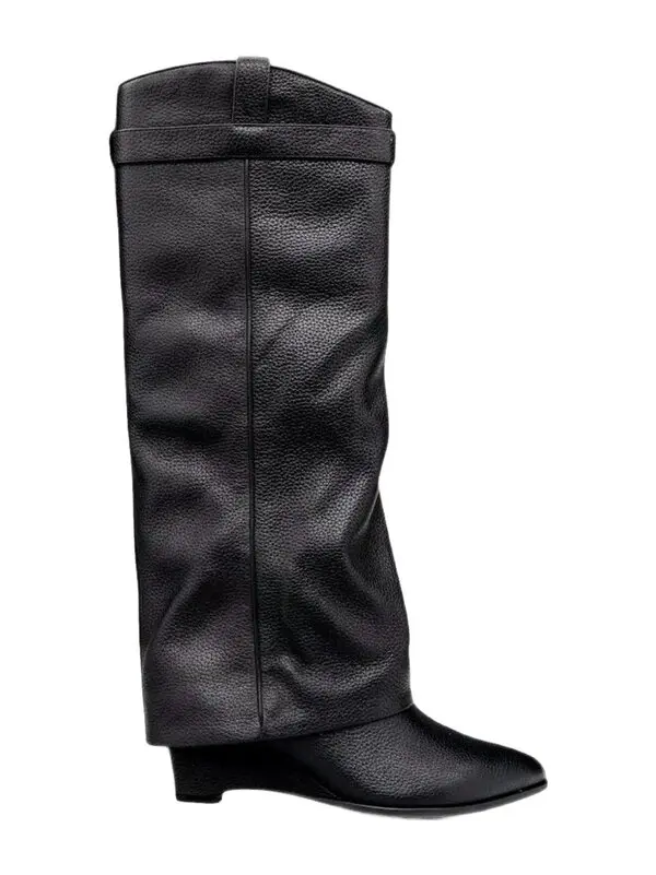 KAT MACONIE Knee-length Wedge Heel Boots - Black