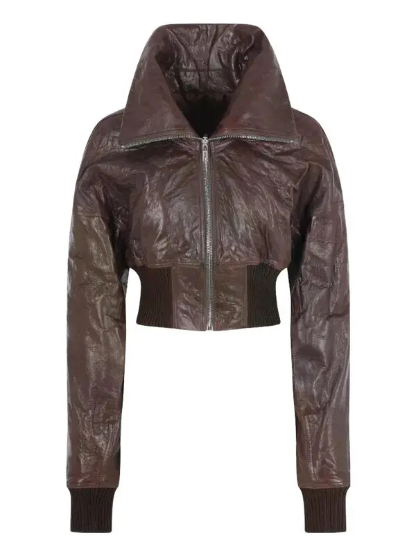 Rick Owens Dracuflight Cropped Jacket - Brown