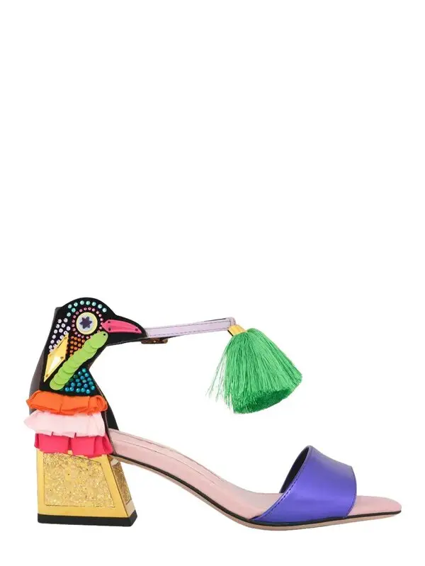 KAT MACONIE Kay Tassel-embellishment Sandals - Blue