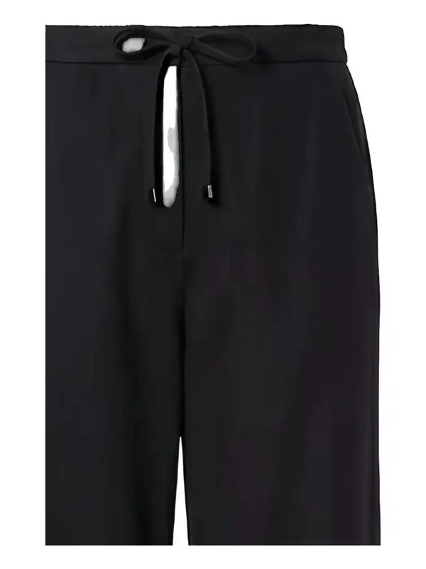 Max Mara Drawstring Straight-leg Trousers - Black