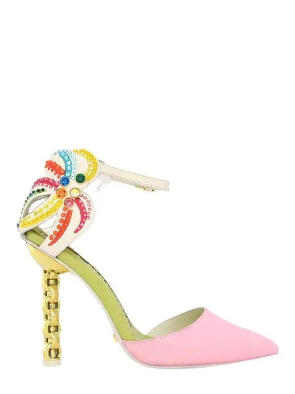 KAT MACONIE Embellished Pointed-toe Pumps - Pink